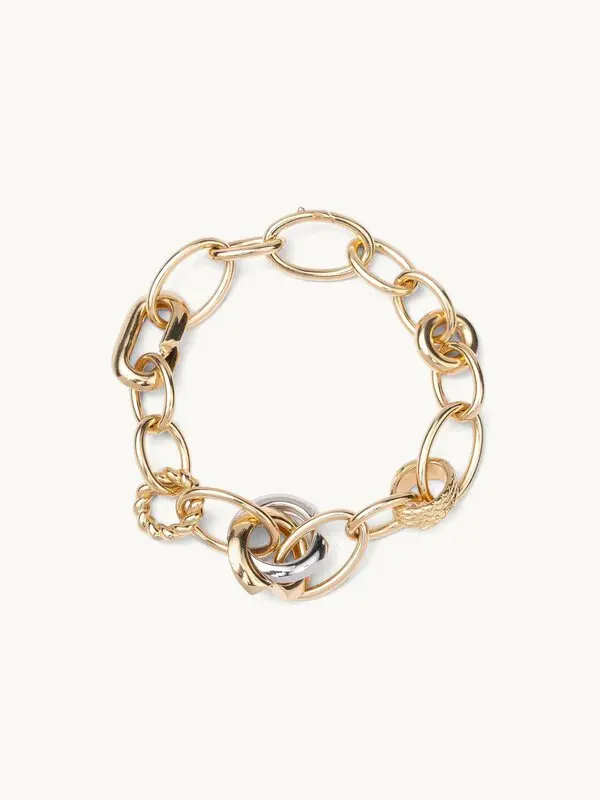 FOUNDRAE Menagerie Chain Bracelet - Yellow Gold