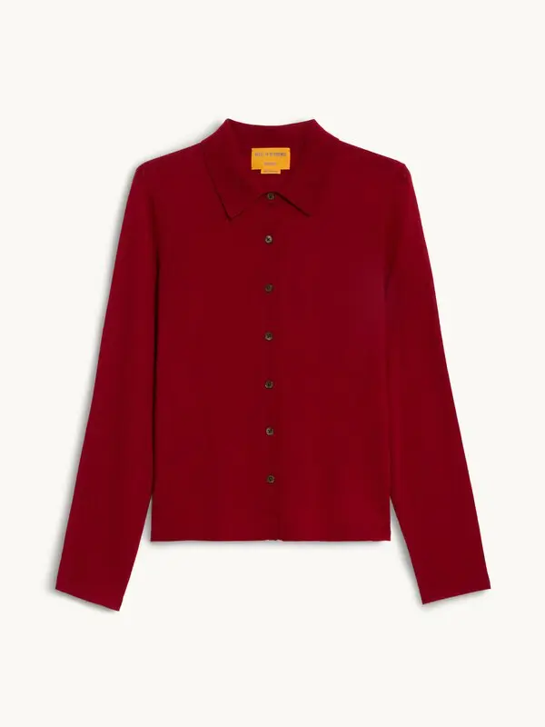 Guest In Residence Cashmere Shirt - Ruby