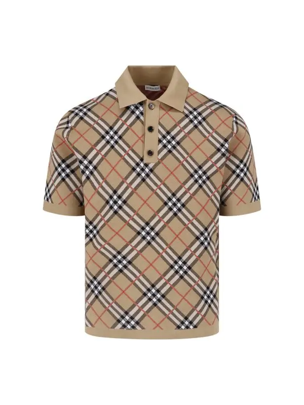 Burberry Polo "check - Beige