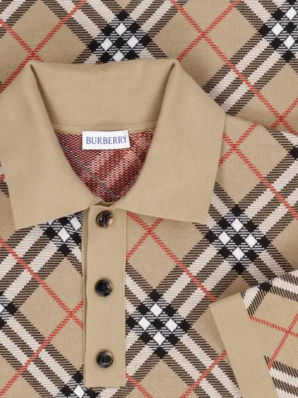 Burberry Polo "check - Beige