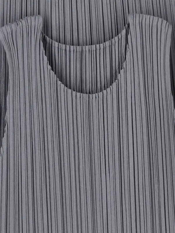 PLEATS PLEASE Pleated Midi Dress - Gray