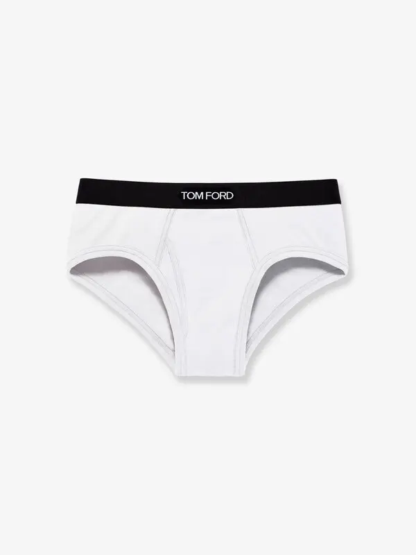 TOM FORD Stretch Cotton Briefs - White
