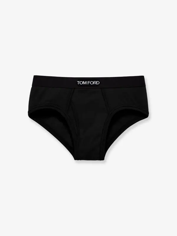 TOM FORD Stretch Cotton Brief - Black