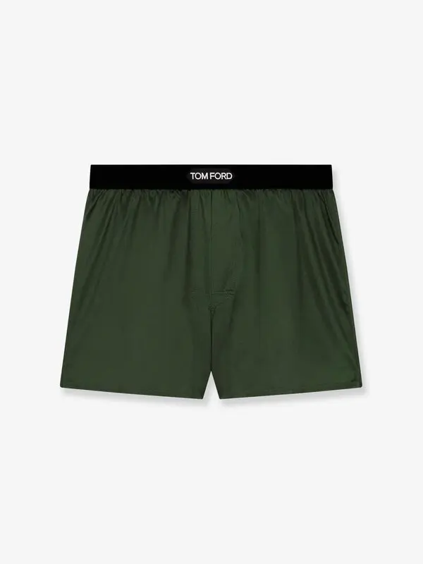 TOM FORD Silk Boxer - Green