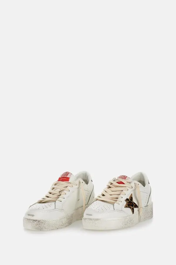 GOLDEN GOOSE Ball Star Sneakers With Horsehair Star - Multicolor