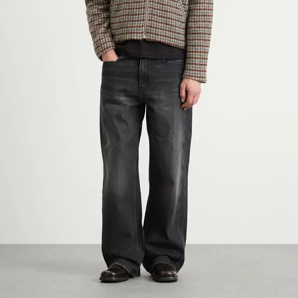WON HUNDRED Cale Distressed Print Denim Jeans