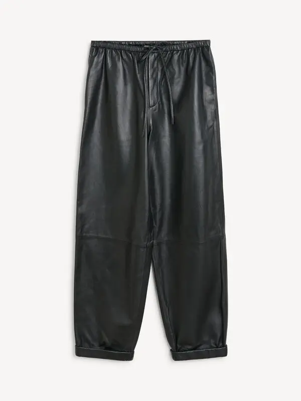 BY MALENE BIRGER Joanni Leather Trousers - Black