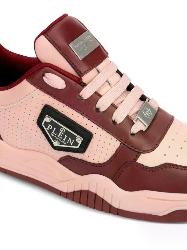 Philipp Plein Street King Perforated Leather Sneakers