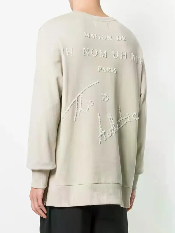 IH NOM UH NIT Wolf Embroidered Sweatshirt