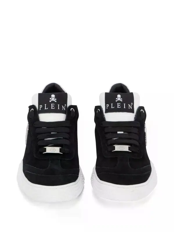 Philipp Plein Hexagon Logo Suede Sneakers