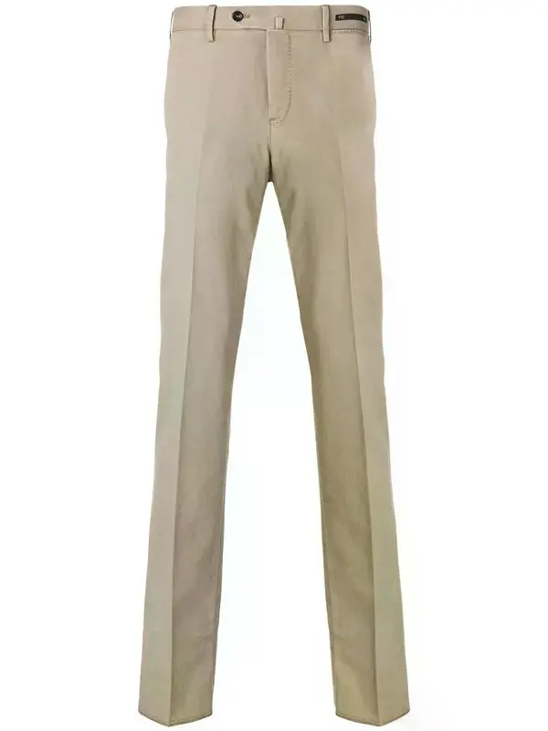 PT TORINO Slim Fit Trousers - Brown
