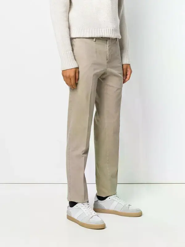 PT TORINO Slim Fit Trousers - Brown