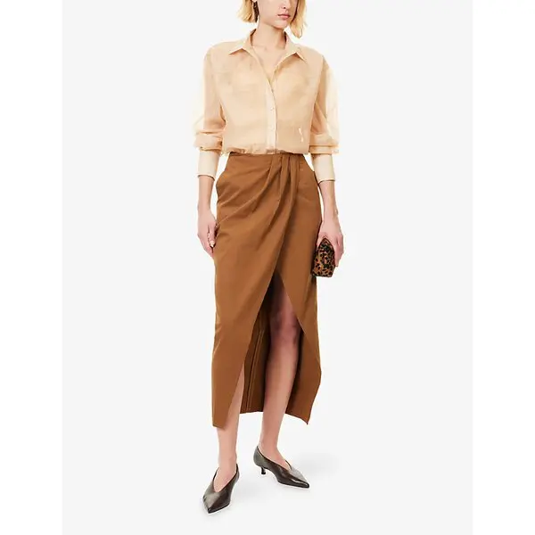 L.A-SPACE Cotton Midi Skirt