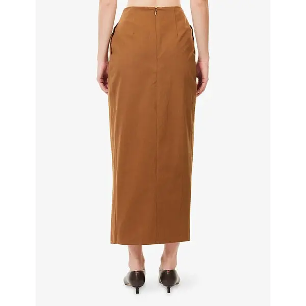 L.A-SPACE Cotton Midi Skirt