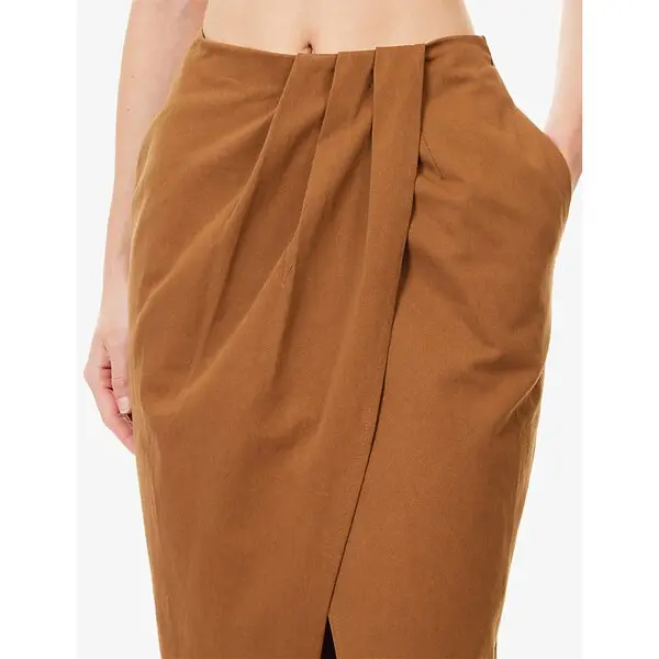 L.A-SPACE Cotton Midi Skirt