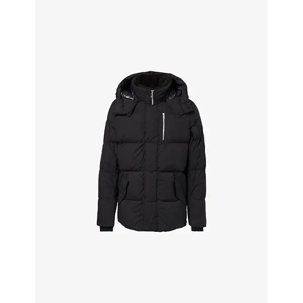 Moose Knuckles Everest 3q Puffer Hooded Woven-down Jacket