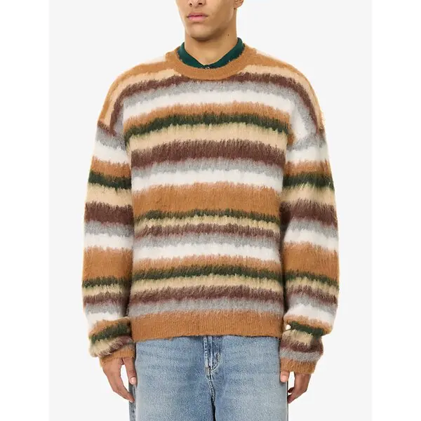 BOUND Brushed Striped Knitted Jumper