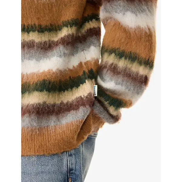 BOUND Brushed Striped Knitted Jumper