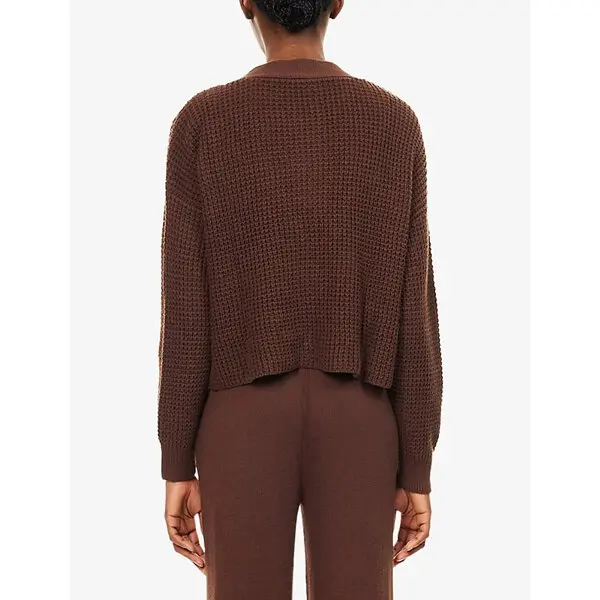 Eberjey Textured Knit Crop Cardigan