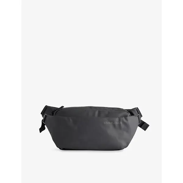 STUBBLE & CO Woven Bum Bag - All Black