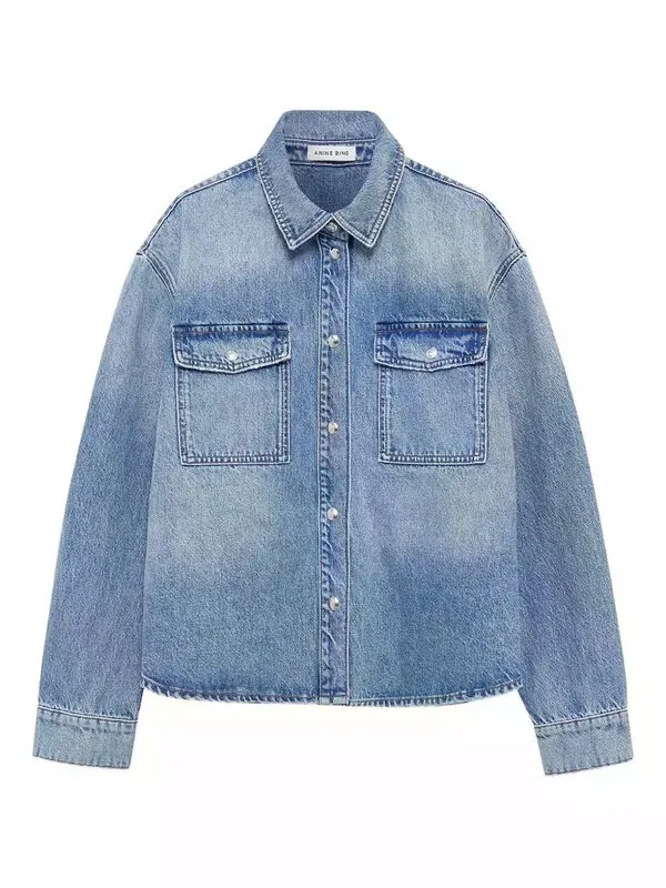 ANINE BING Paxton Shirt - Blue