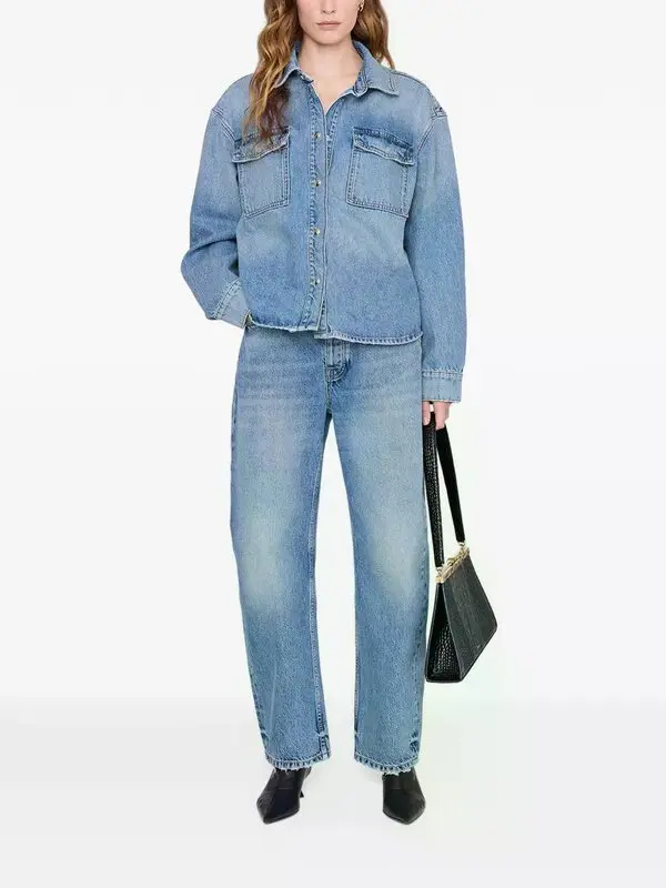 ANINE BING Paxton Shirt - Blue