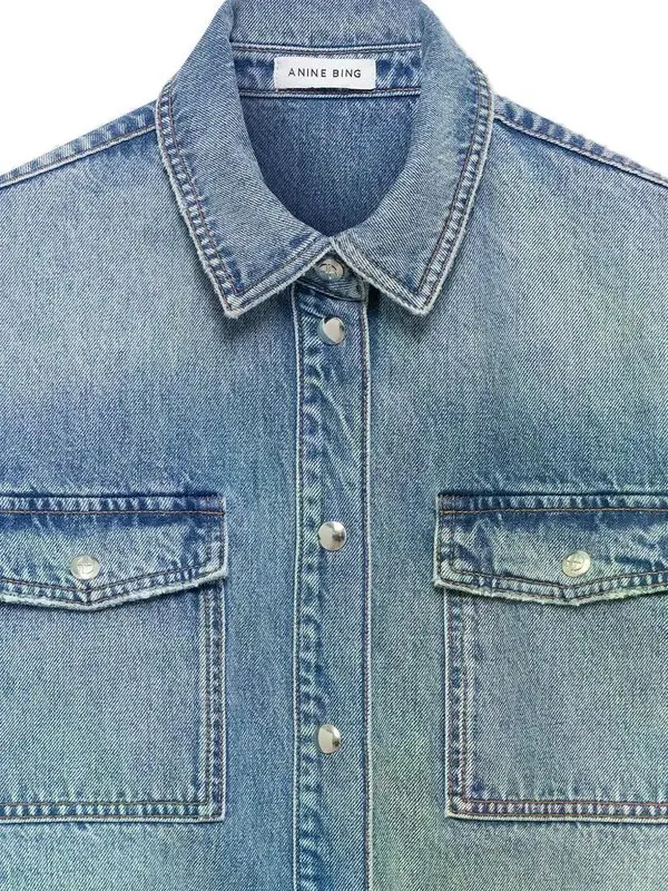ANINE BING Paxton Shirt - Blue