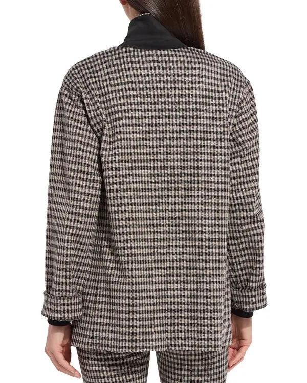 Lyssé Metallic Checked Blazer