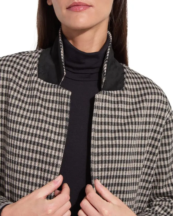 Lyssé Metallic Checked Blazer