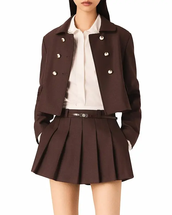 Maje Short Double Breasted Jacket