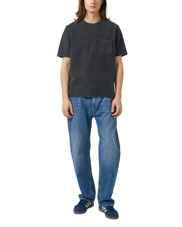CORRIDOR Garment Dyed Short Sleeve Pocket Tee - Black