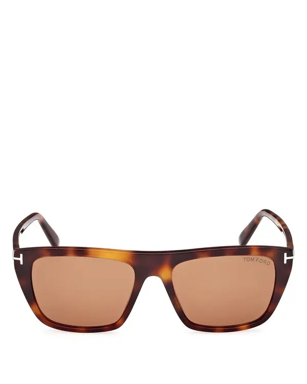 TOM FORD Rectangular Sunglasses 56mm