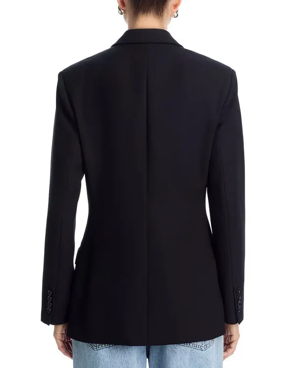 ANINE BING Aretha Peak Lapel Blazer - Black