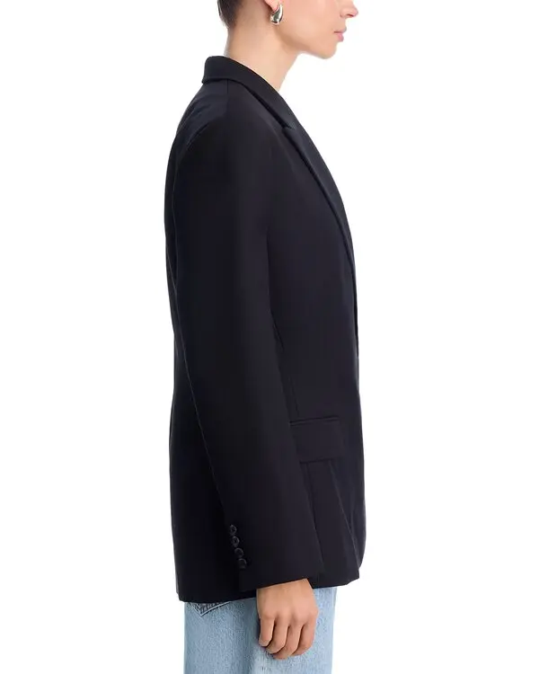 ANINE BING Aretha Peak Lapel Blazer - Black