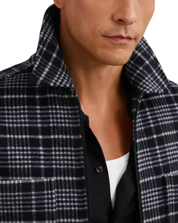 REISS Vitarli Checked Overshirt