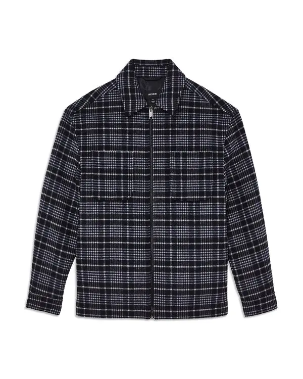 REISS Vitarli Checked Overshirt
