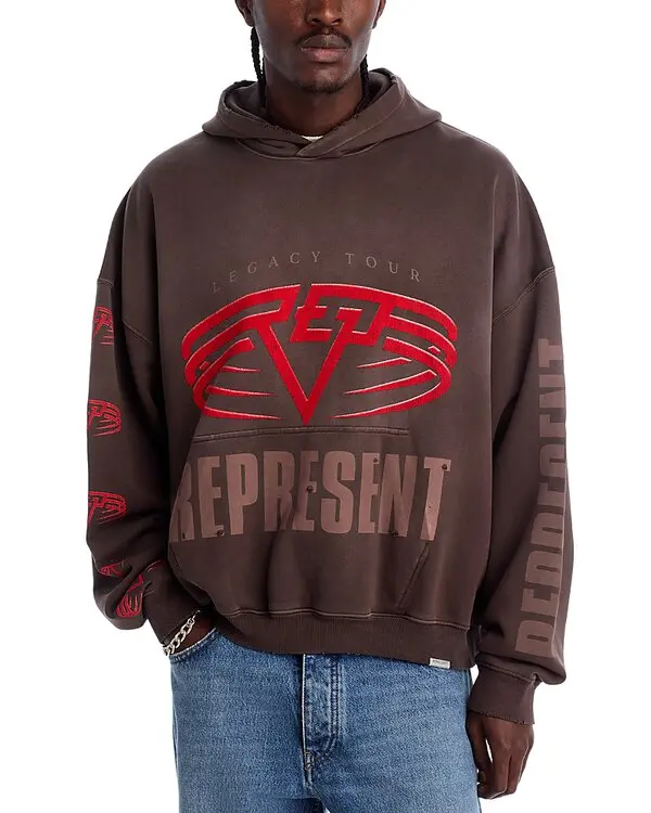 REPRESENT Living Legacy Tour Reversible Hoodie - Brown