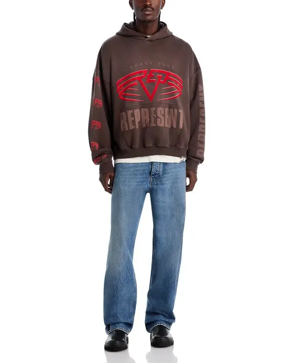 REPRESENT Living Legacy Tour Reversible Hoodie - Brown