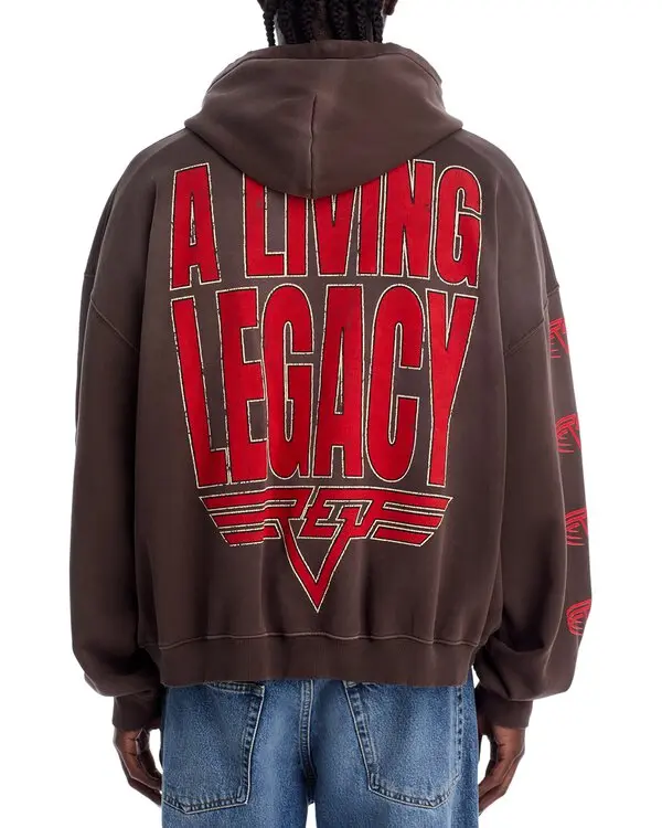 REPRESENT Living Legacy Tour Reversible Hoodie - Brown