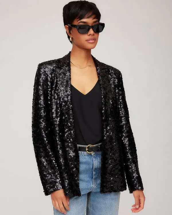 Fifteen Twenty Loretta Sequined Blazer
