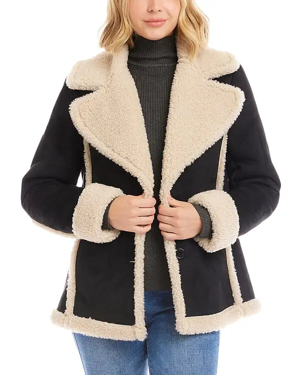 Karen Kane Faux Shearling Jacket