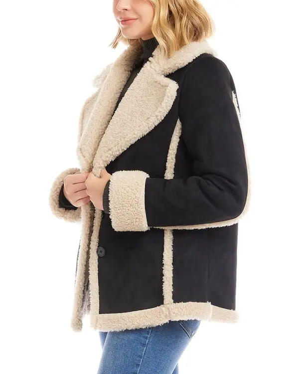 Karen Kane Faux Shearling Jacket