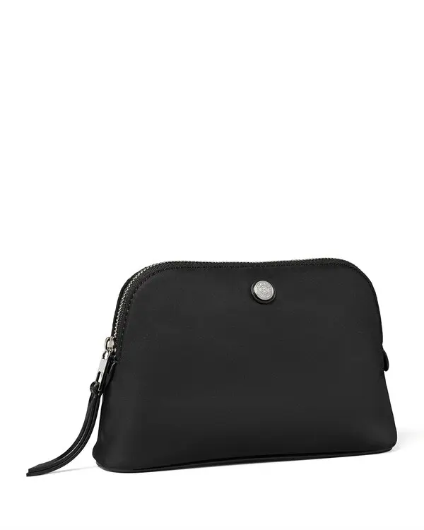 Tory Burch Small Dome Nylon Cosmetic Bag - Black