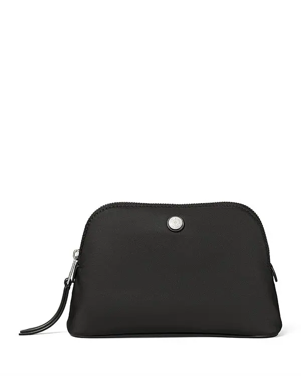 Tory Burch Small Dome Nylon Cosmetic Bag - Black