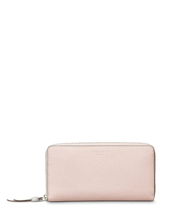Tory Burch Romy Leather Zip Continental Wallet - Rose Mist