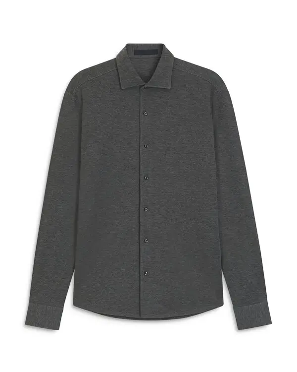 BOSS X Beckham Rudy Slim Fit Button Front Shirt