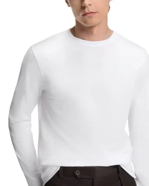BOSS X Beckham Townley Long Sleeve Tee - White