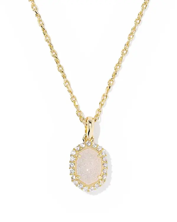 Kendra Scott Daphne Pave & Stone Pendant Necklace - White/gold