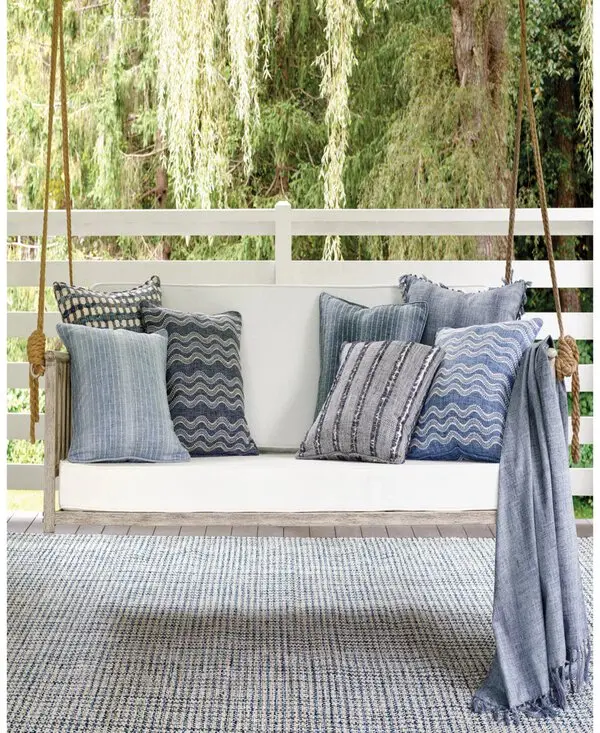 DASH & ALBERT Dash Albert Annie Selke Rugby Stripe Indoor/outdoor Rdb176 Runner, 2'6x8'0