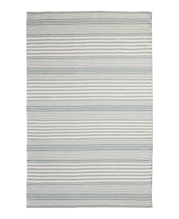 DASH & ALBERT BY ANNIE SELKE Dash Albert Annie Selke Rugby Stripe Indoor/outdoor Rdb177 Area Rug, 6'0x9'0 - Light/blue